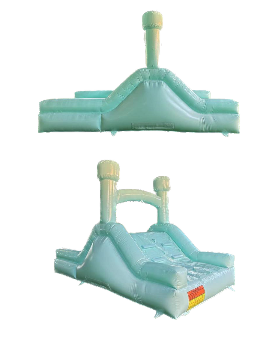 Kids Blue Inflatable Bounce House with slide Bouncy wedding Castle ...